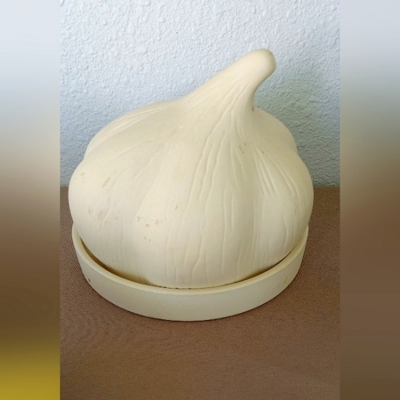 Kitchen | Vintage Large Ceramic Garlic Container | Poshmark